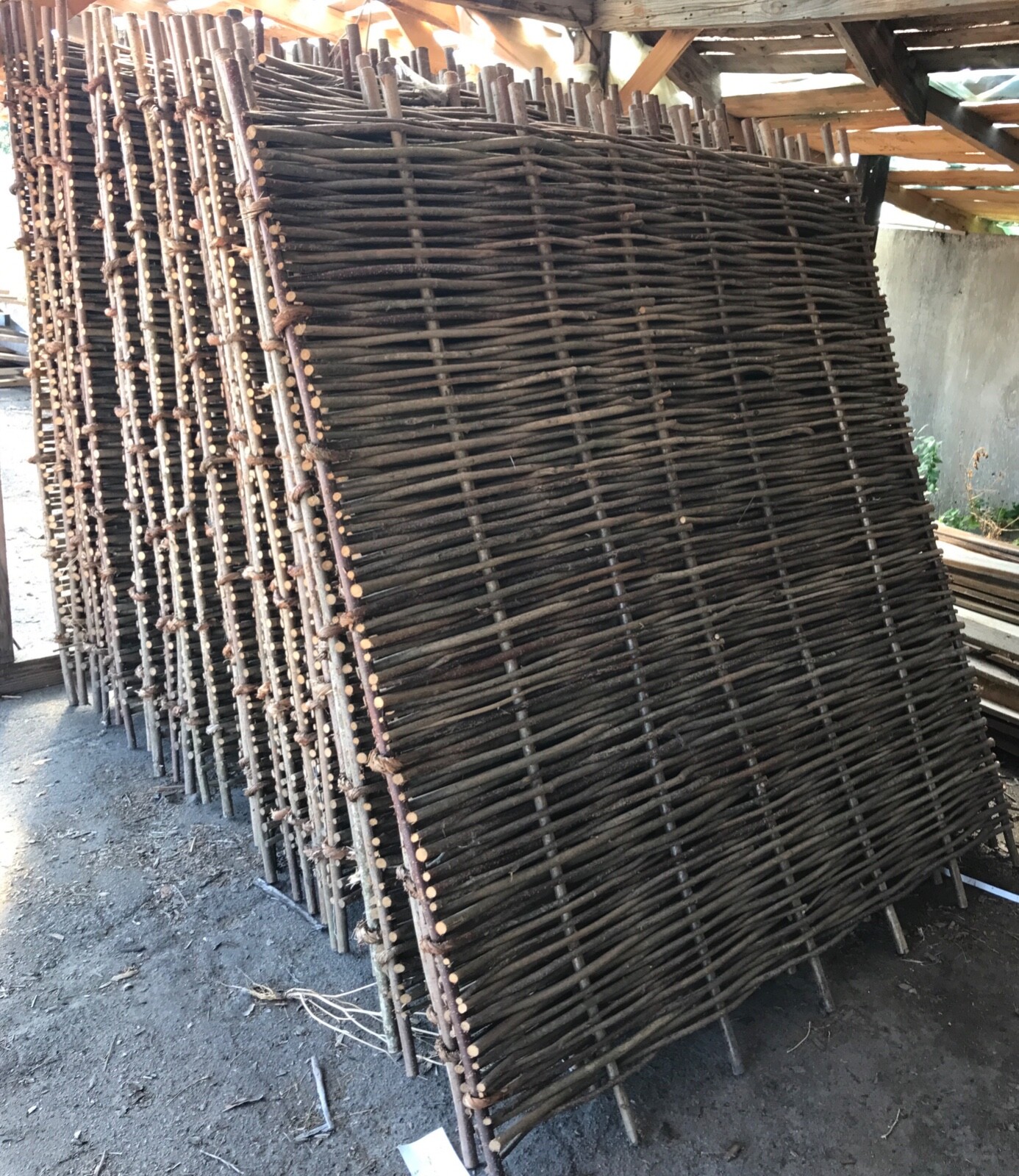 Hazel Hurdle Wicker Screen Fence Panel Handmade 6x3,6x4,6x5,6x6 | eBay UK