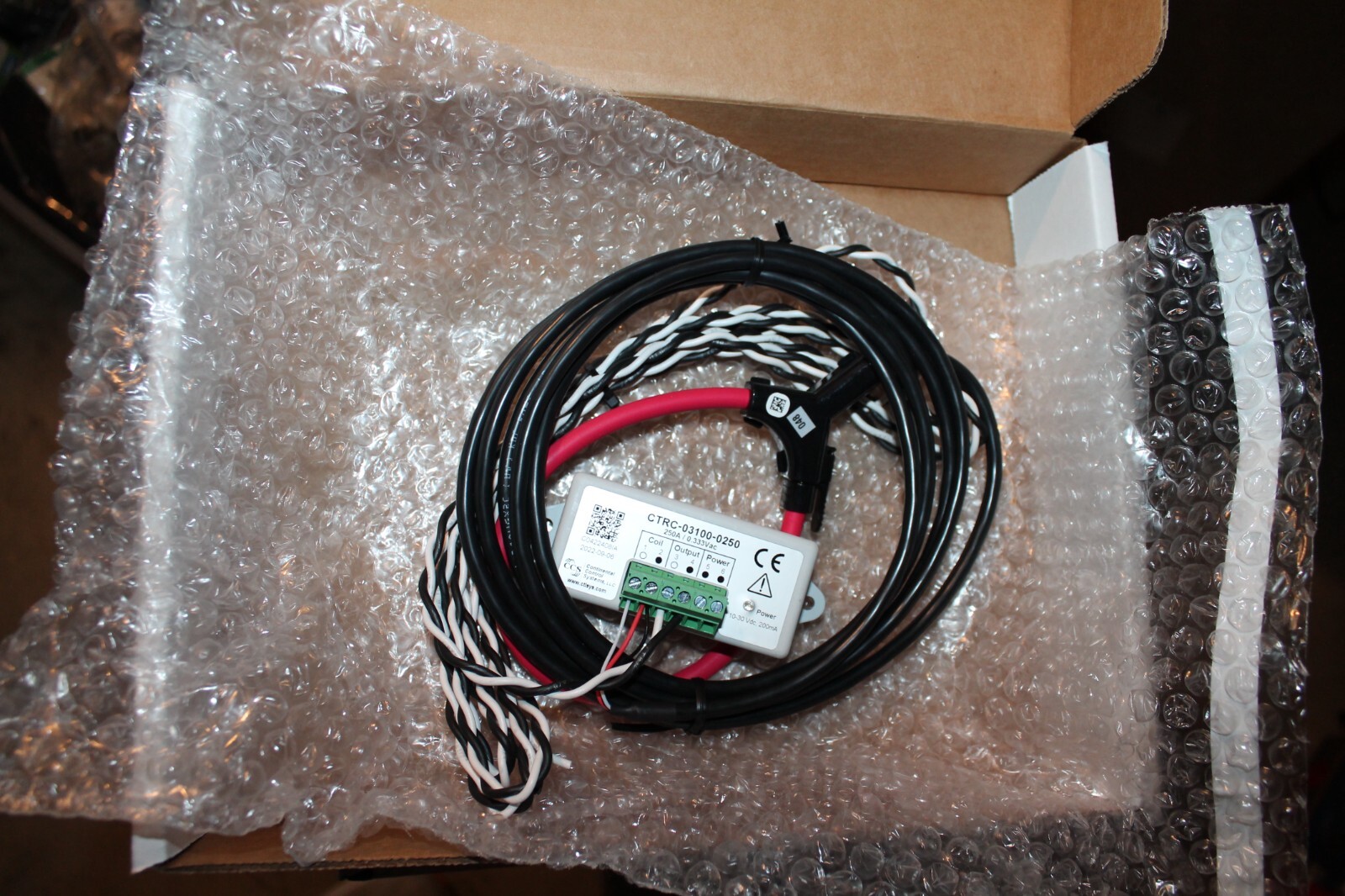 CONTINENTAL CONTROL SYSTEMS CTRC-03100-0250 Flexible Coil Current ...