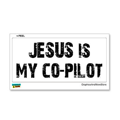 JESUS Is My Co-Pilot - Window Bumper Sticker | eBay