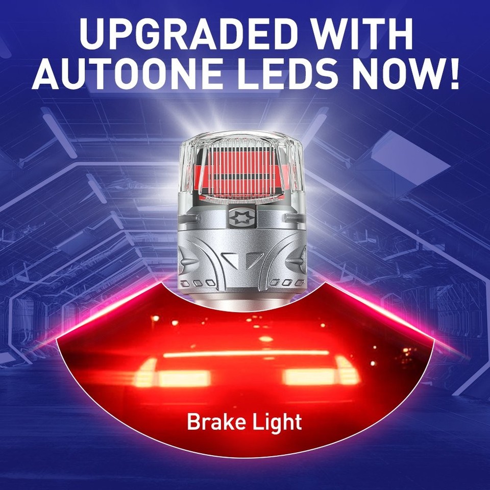 1156 Error Free LED Brake Stop Tail Signal Light Bulbs Lamps for Audi ...