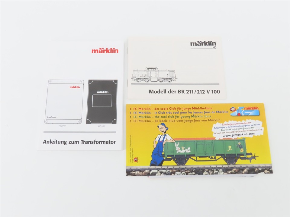 HO 3-Rail AC Marklin 29751 "Fire Department" BR212 Diesel Digital ...
