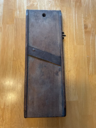 Vintage 16” Wooden Cabbage Slicer, Single-Blade Adjustable Mandolin | eBay