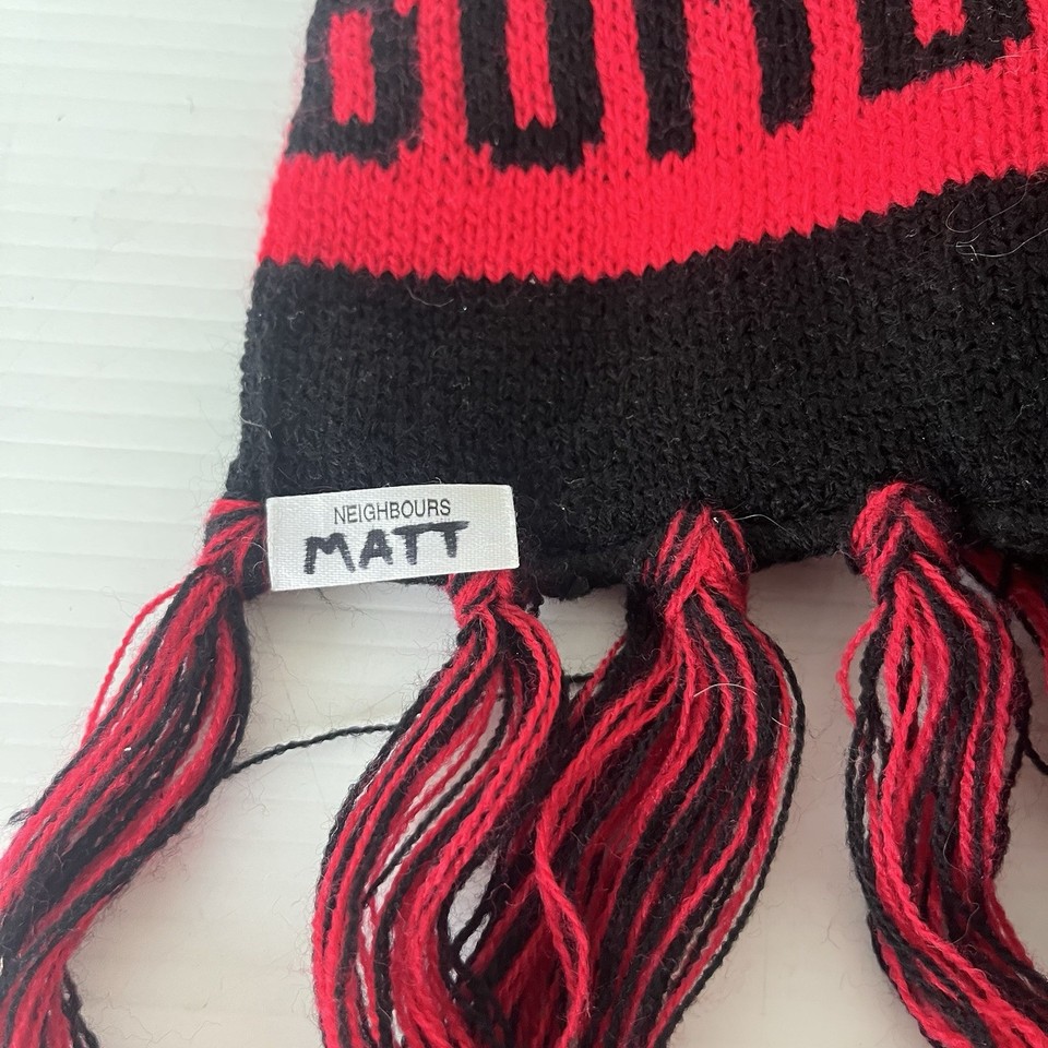 Neighbours Matt Turner costume Essendon Bombers footy scarf TV show ...