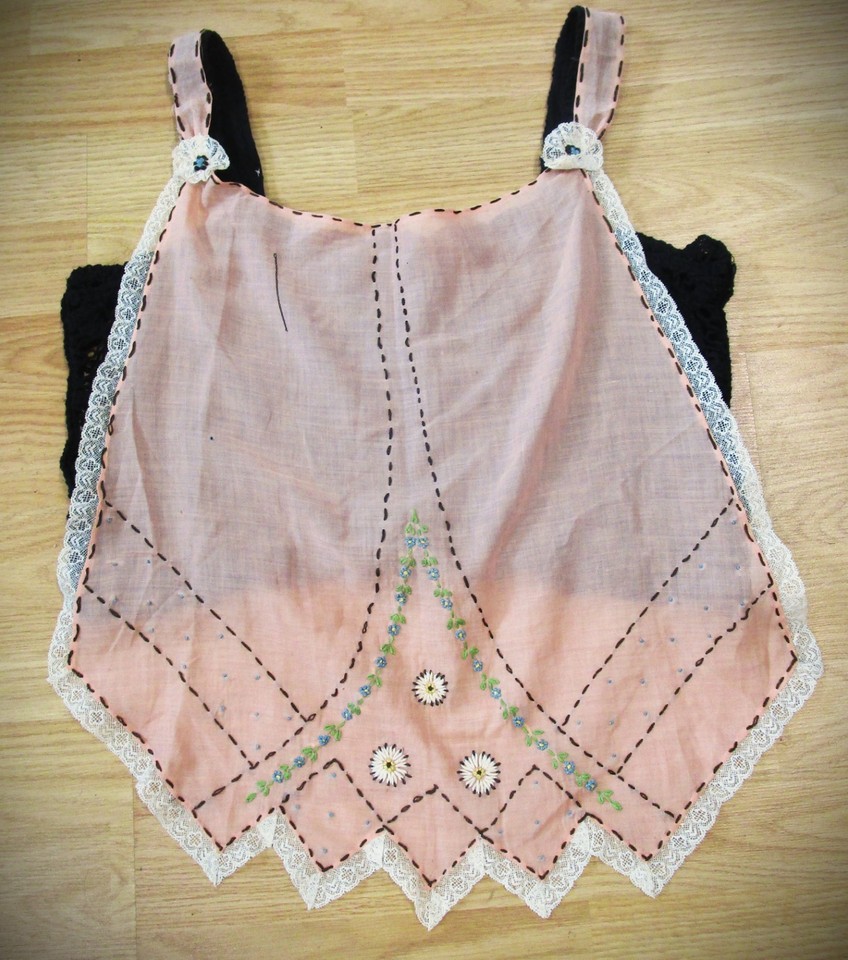 Vintage Antique 1900s Top Victorian Hand Stitched Embroidered Lace ...