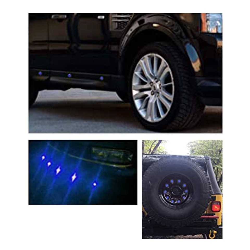 10x 3/4" Round Blue LED Signal Trailer Clearance Side Marker Light DOT ...
