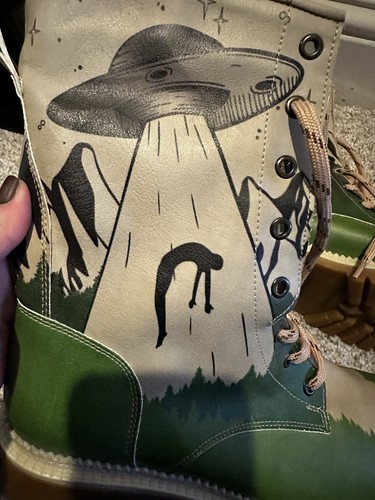 Zulily Goby Sz 40 (9.5-10) Alien Abduction Long Boot New $120 Retail | eBay