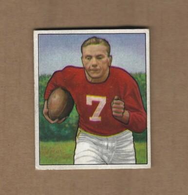 1950 BOWMAN FOOTBALL ELMER ANGSMAN # 21 NICE | eBay