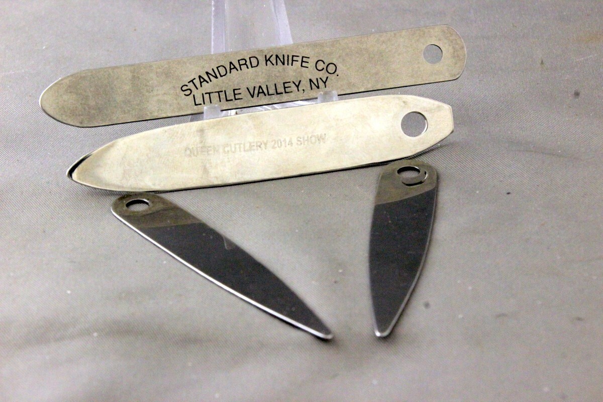 Lot of 4 Knife Picks, (1) Standard Knife Co, (1) Queen Cutlery, (2 ...