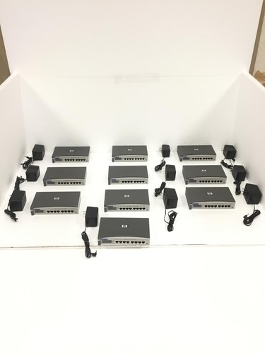 10 x HP ProCurve 408 (J4097B) 8-Port 100Mbits Ethernet Switch Unit w/Ac ...