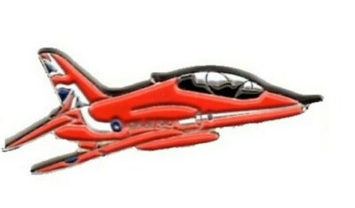 Red Arrows Hawk pin badge. Version 2 Medium size. RAF Display team ...