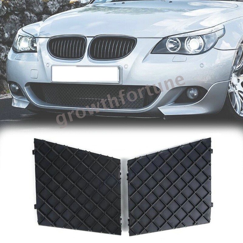 2Pcs Grille Front Bumper Cover Lower Mesh Grill Trim Set For BMW E60 ...