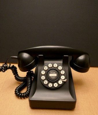 Crosley Model 302 Vintage Rotary Desk Phone 1930’s Replica Black ! | eBay