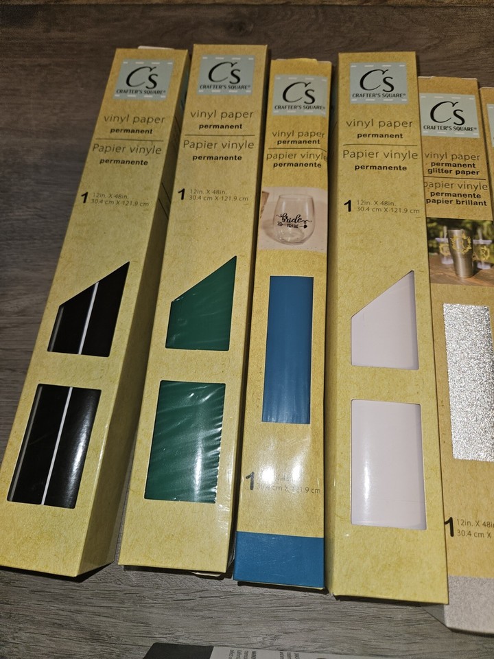 Crafter's Square Permanent Vinyl Paper 12" x 48" | eBay