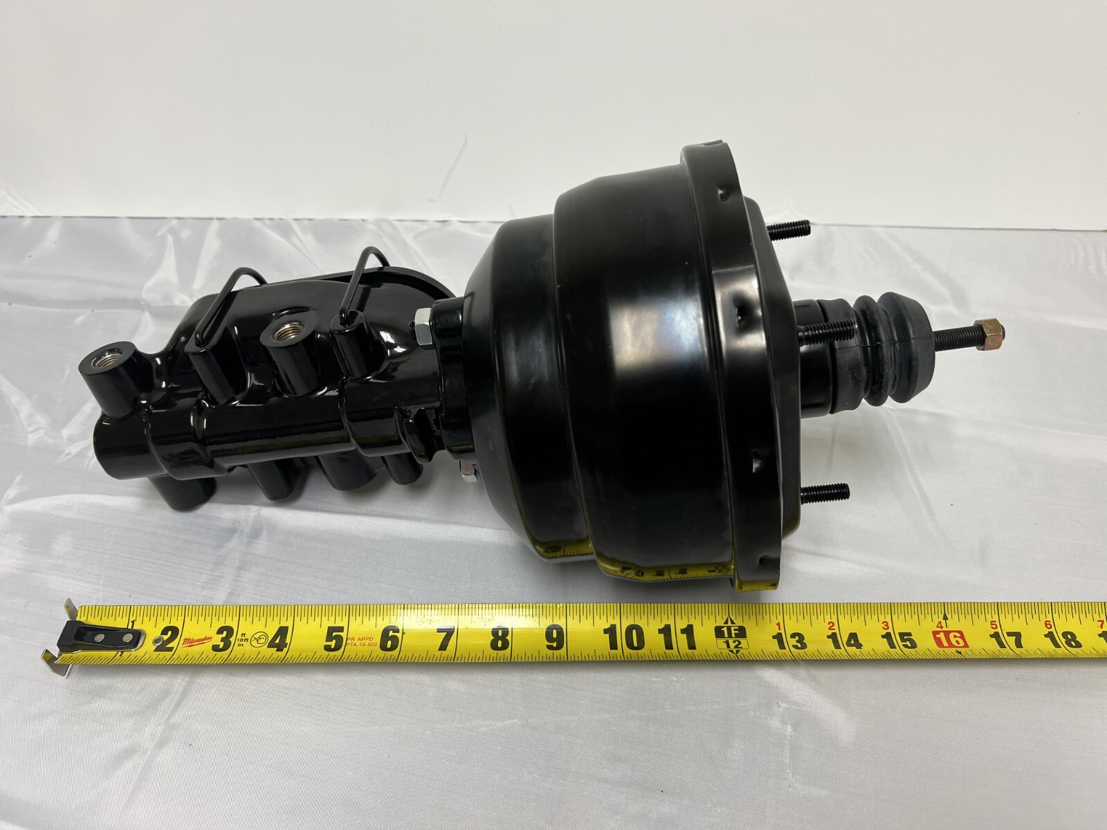 1955 1956 1957 8" Dual BLACK Brake Booster Bail Master Disc Drum ...