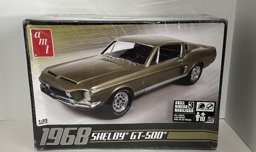 AMT 1968 Shelby GT500 Plastic Model Car Kit 1/25 Scale Sealed Free S&H ...