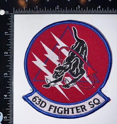 USAF US Air Force 63rd Fighter Squadron Patch | eBay