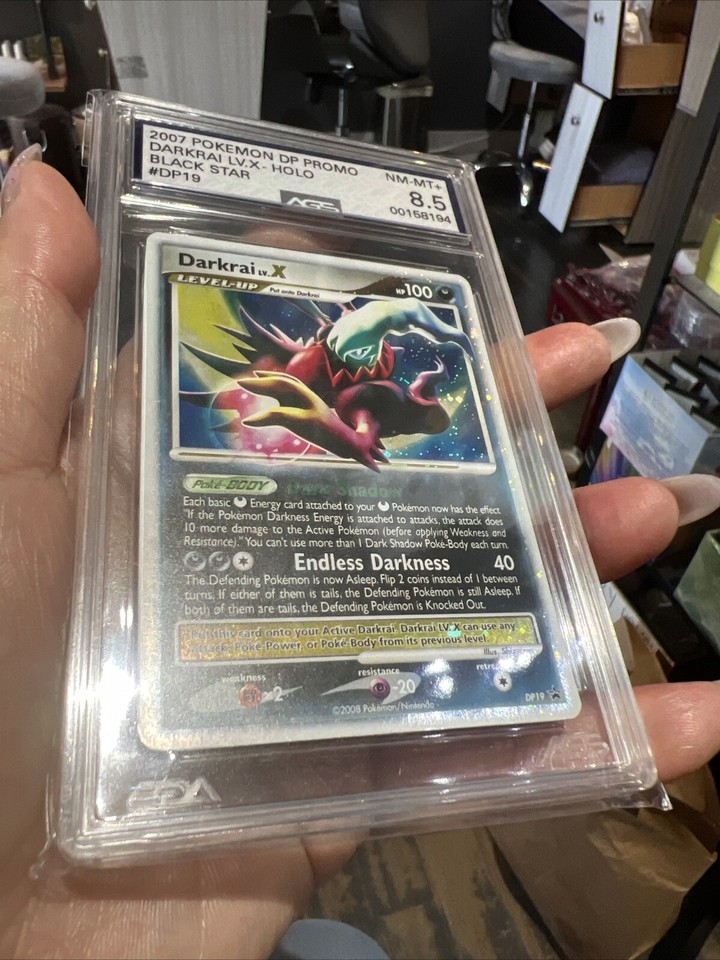 2008 Pokémon Darkrai Lv.X DP19 DP Promo HOLO Black Star Graded AGS 8.5 Mint | eBay