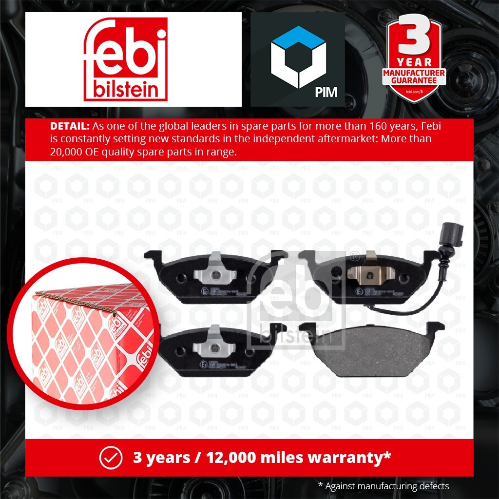 Brake Pads Set Front 16446 Febi 1J0698151D 1J0698151E 1J0698151F ...