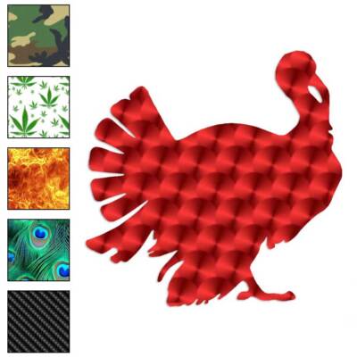 Turkey Gobbler, Vinyl Decal Sticker, 40 Patterns & 3 Sizes, #1027 | eBay