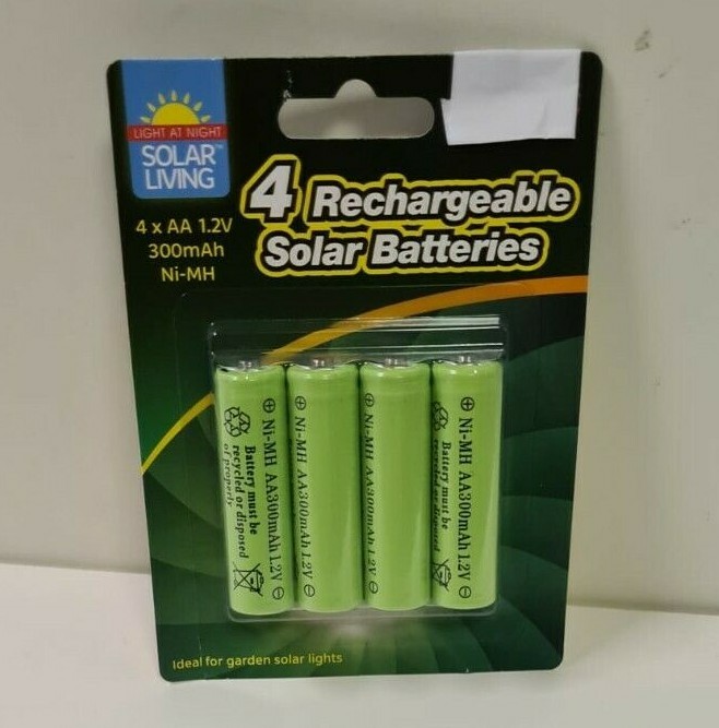 Rechargeable Batteries With Solar Powered Lights