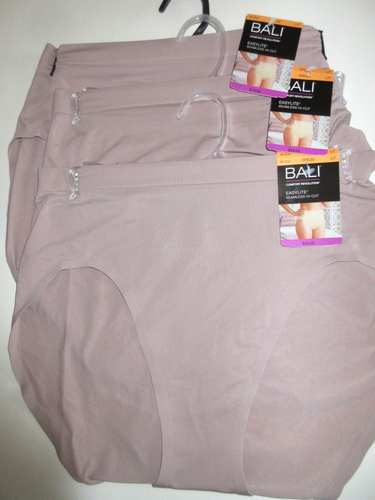 Bali ~ HI CUT brief panties 3-Pairs Easylite DFELS2 Nylon Sandshell ...