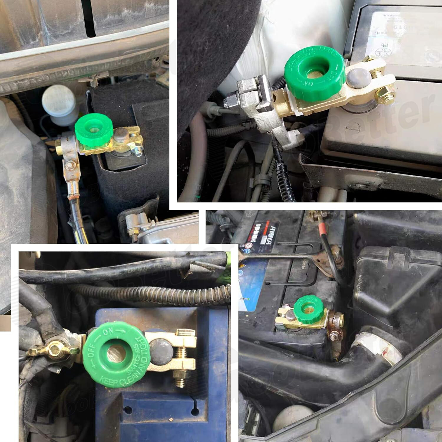 2pcs Car Battery Terminal Quick Cut On Off Disconnect Boat Master Kill ...