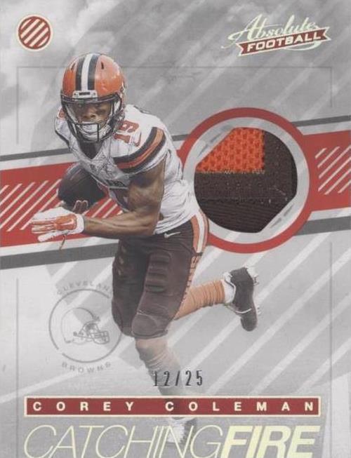2017 Panini Absolute - Catching Fire Materials Corey Coleman #4 Prime ...