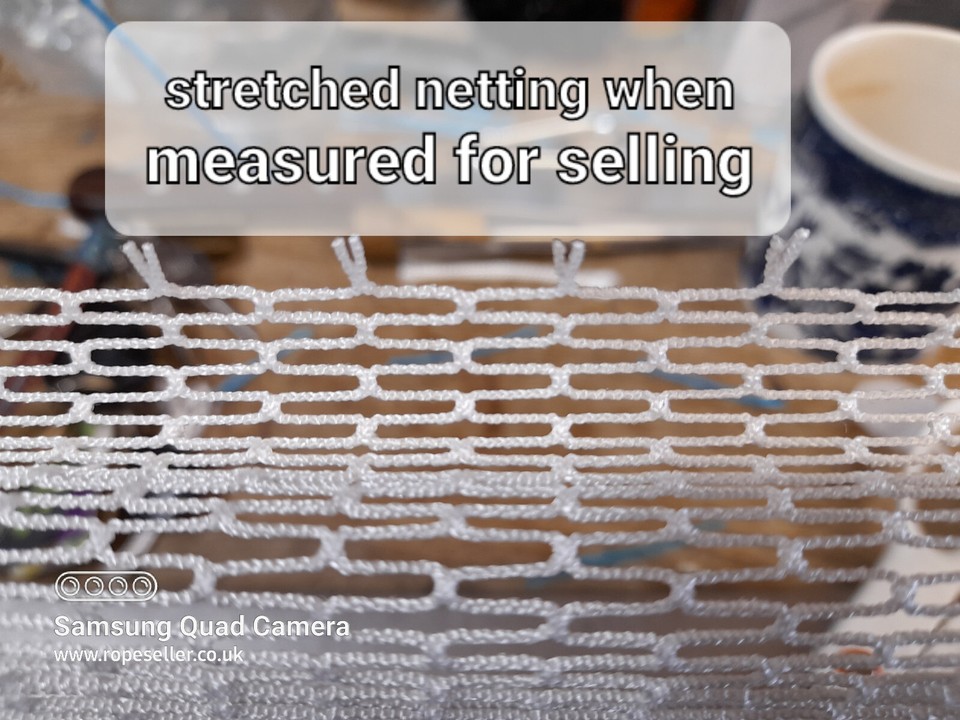 Prawn crayfish netting 10mm holes (3/8") x 2 m wide STRETCHED BUY PER ...