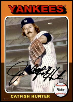 Catfish Hunter 2019 Topps Archives 5x7 #108 /49 Yankees | eBay