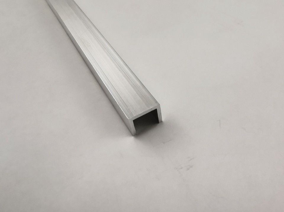 1M 2M Aluminium U Channel Section RAW & ANODISED Various Sizes | eBay UK