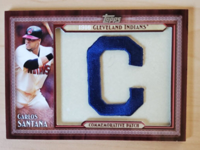 2011 Topps Series 1 Carlos Santana Throwback Patch Card #TLMP-CS ...