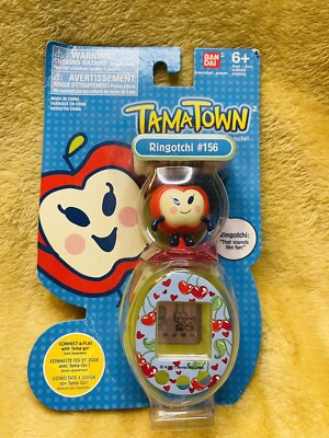 2010 BANDAI TAMATOWN GOTCHI FIGURE RINGOTCHI #156 CONNECT & PLAY WITH ...