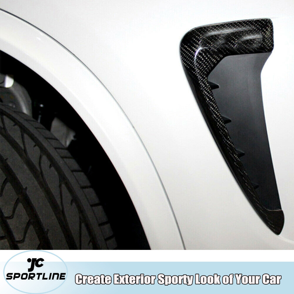 For BMW X5 F15 X5M F85 2014-2019 Carbon Fiber Side Air Fender Vent Trim ...