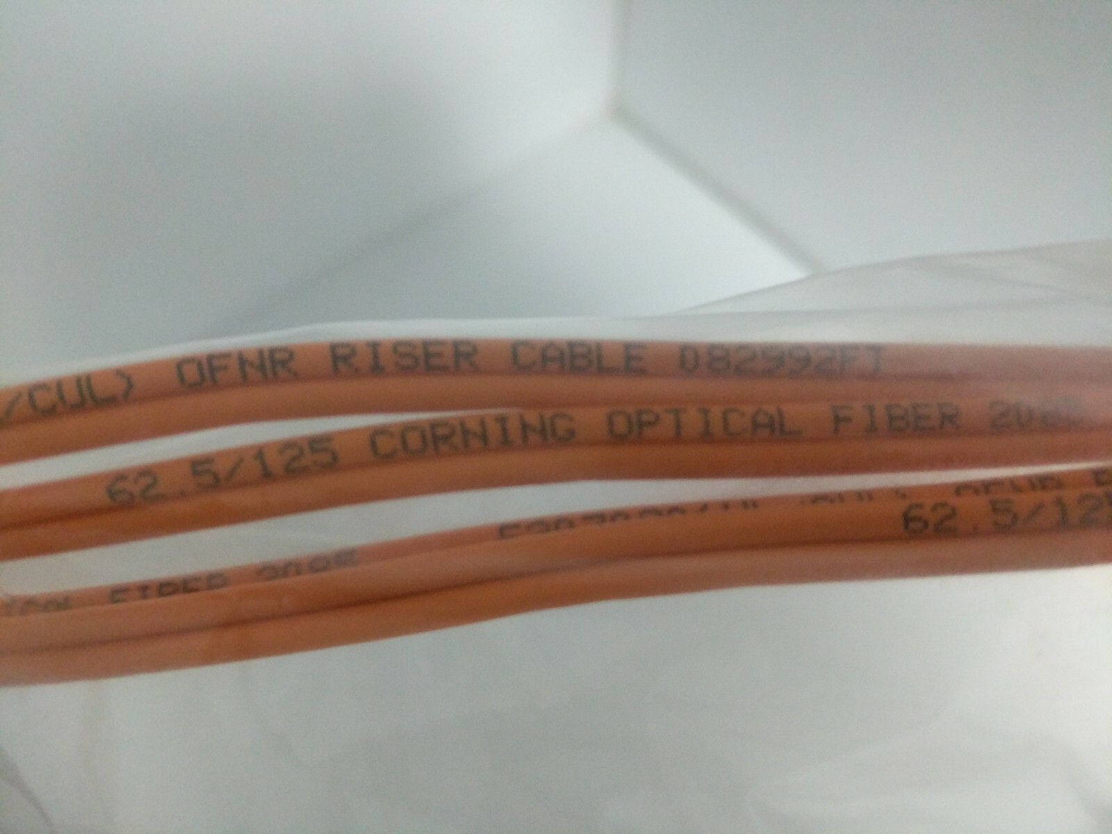 LOT OF 2 CORNING OPTICAL FIBER 2095 E207090 62.5/125 | eBay