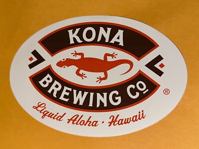 Kona Brewing Co Sticker Liquid Aloha Hawaii Island Beer Brewery Company ...