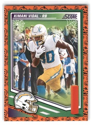 Kimani Vidal 2025 Score-A-Treat FOOTBALL #34 Los Angeles Chargers | eBay