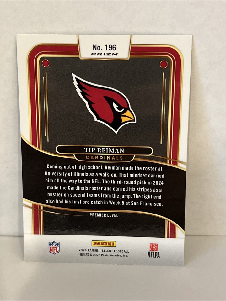 2024 Panini Select - Tip Reiman RC Orange And Black Shock Prizm | eBay