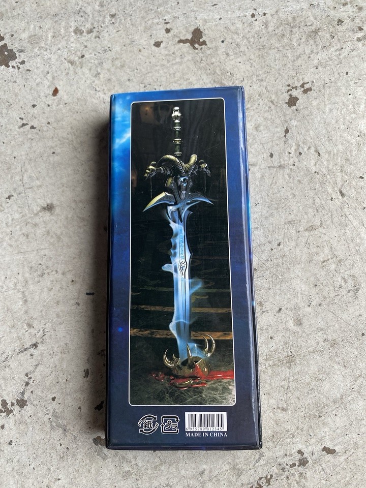 WORLD OF WARCRAFT LICH KING SWORD COLLECTIBLE NEW USED STILL IN BOX | eBay