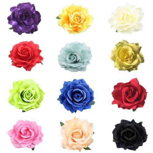 Bridesmaid For Prom Parties Flowers Brooch Rose Headdress Rose Hairpin ...