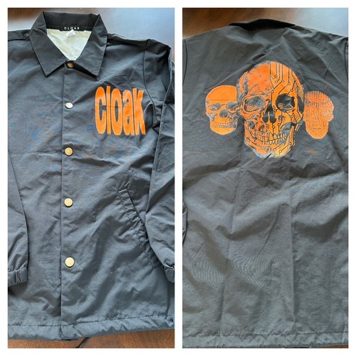 CLOAK Brand Markiplier & Jacksepticeye Black & Orange Skull Jacket XS ...