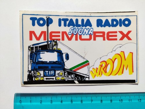 Adhesive Top Italy Radio Memorex Sticker Autocollant Vintage 80s Kleber ...