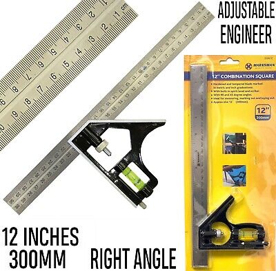 Combination Square adjustable 12" (300mm) Combination measuring set ...