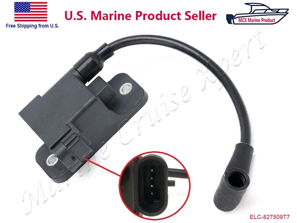 Mercury Force Outboard CDM Ignition Coil 30-300HP 114-7509 827509T7 ...