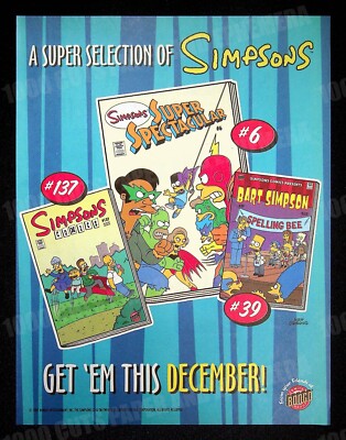 The Simpsons Bongo Comics Group 2007 Trade Print Magazine Ad Poster ...
