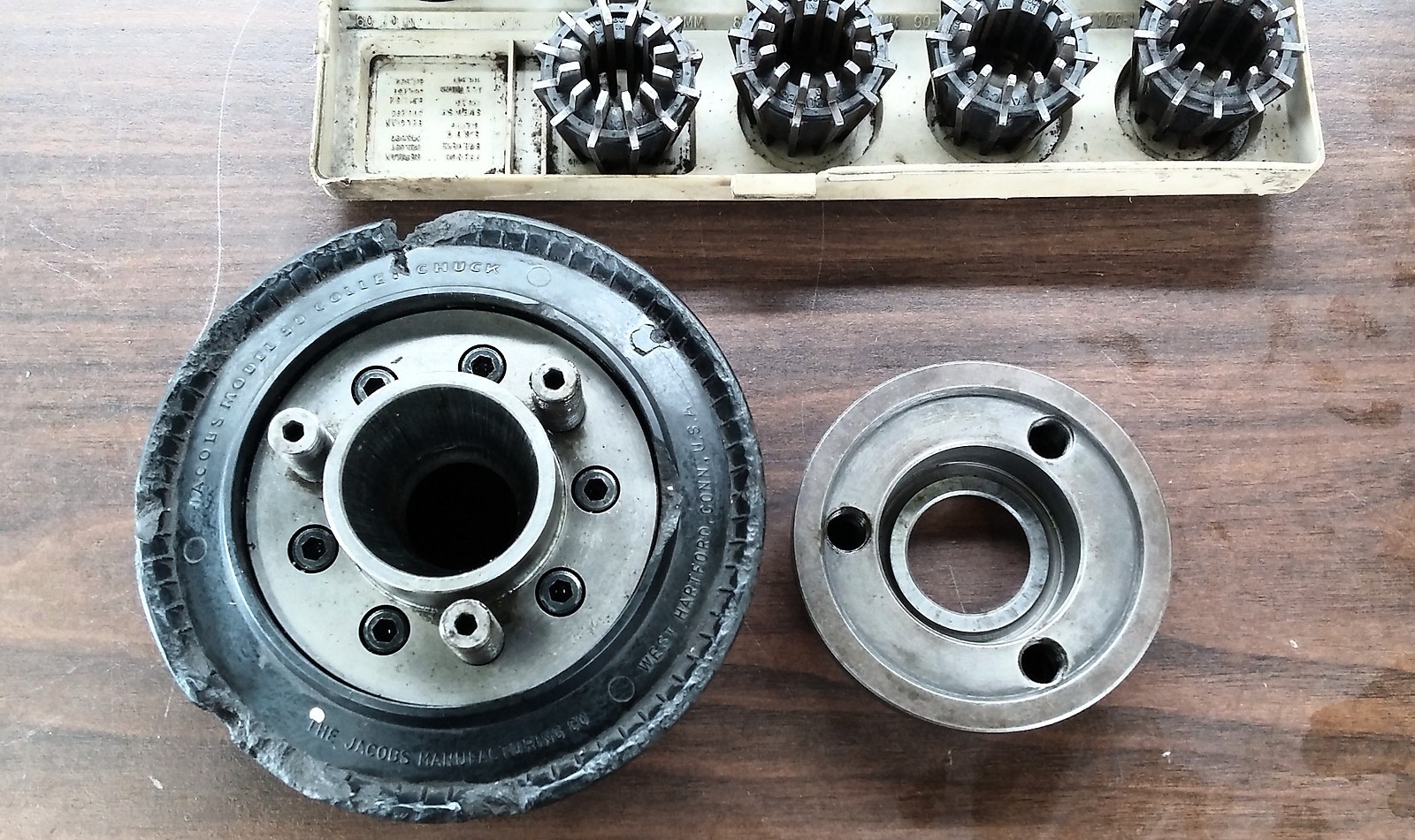 JACOBS MODEL 50 COLLET CHUCK 500 SERIES COLLET SET FITS 2 1/4"-8 ...