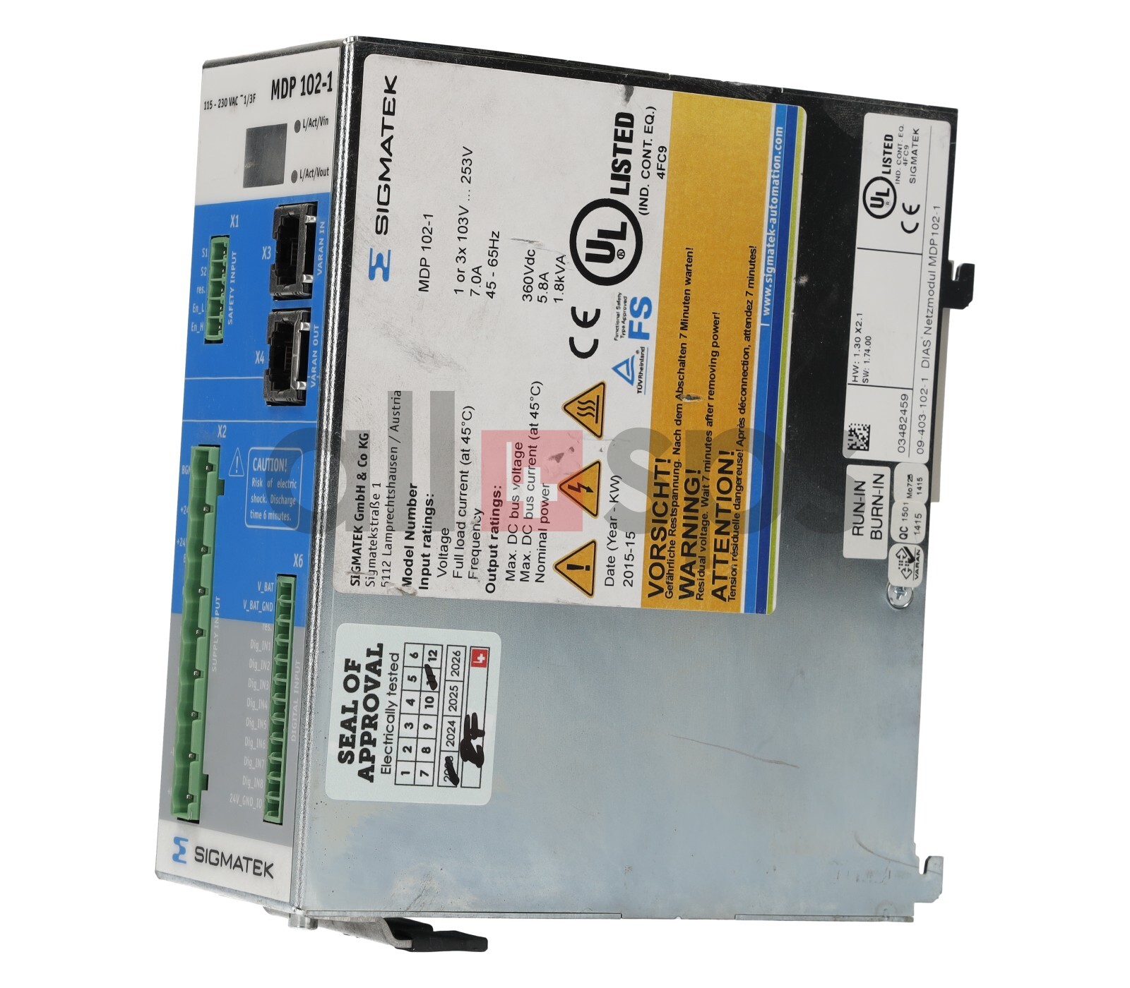 SIGMATEK DIAS NETZMODUL, MDP 102-1 - 09-403-102-1 (USED) | eBay