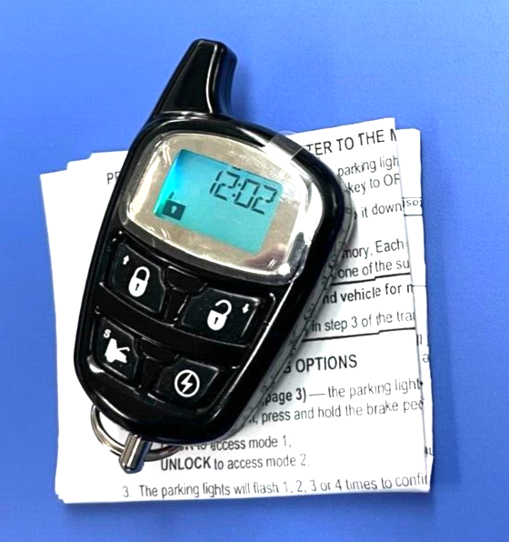 AUTOSTART NAHAS5501 HDR 2-WAY LCD REMOTE START ALARM FOB w/ Programming ...