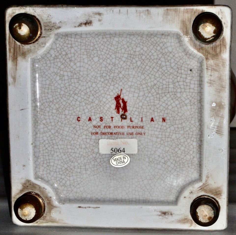 Castilian Brass and Porcelain Nautilus Sea Shell Dolphin Fish Sculpture ...