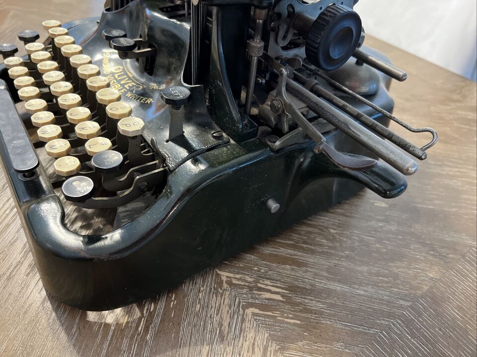 Antique Oliver Typewriter No. 9 Printype Standard Batwing Vintage | eBay