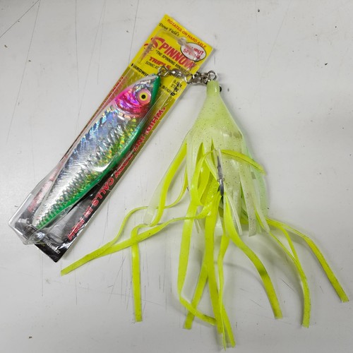 Halibut Spinnow Green Holographic 9.5oz Lure 5.5in Doug Field Zzinger ...